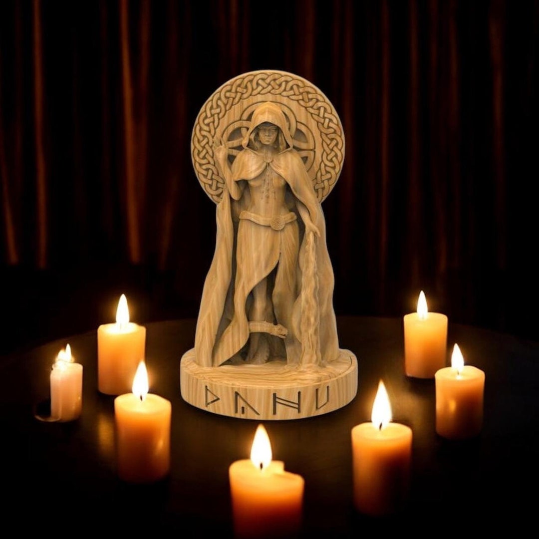 Danu Celtic Goddess Statue Mother of the Tuatha Dé Danann River Goddess ...