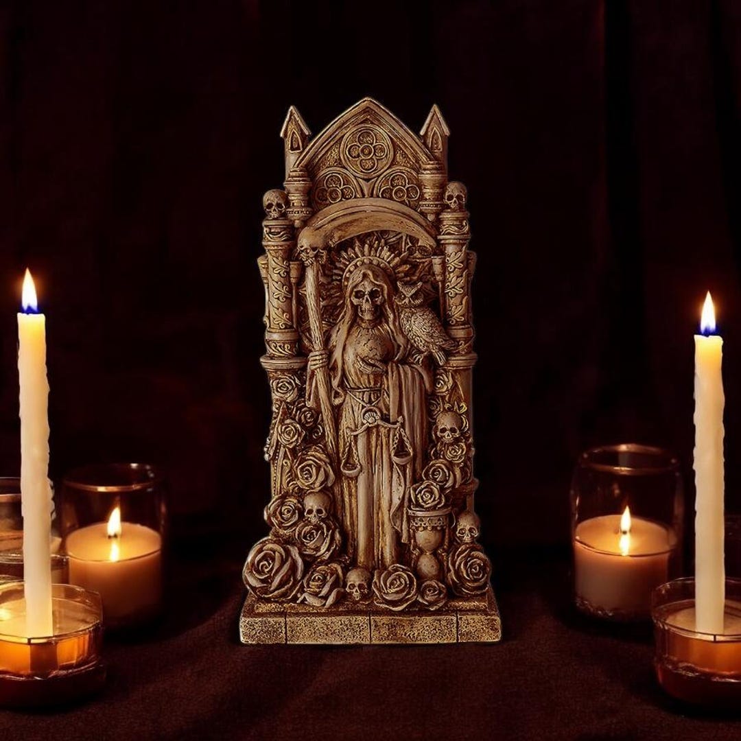 Santa Muerte Statue Holy Death Grim Reaper Santisima Muerte Santa ...