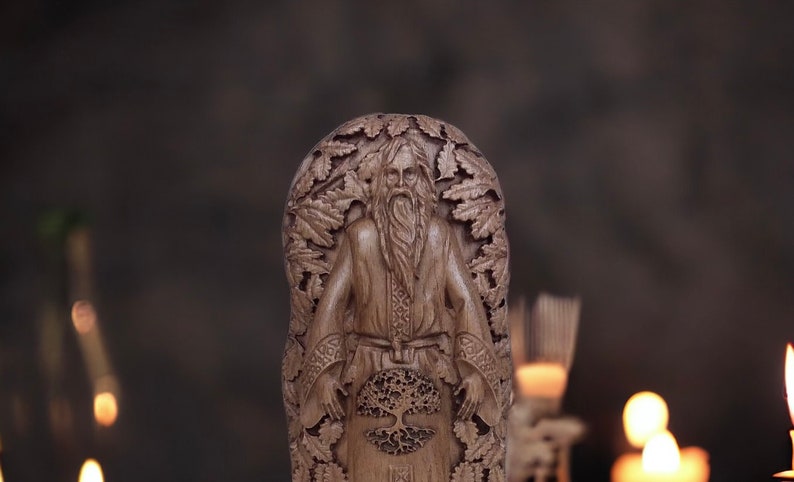 Rod Statue Slavic God Figurine Slavic Mythology Wooden Slavic Statue ...