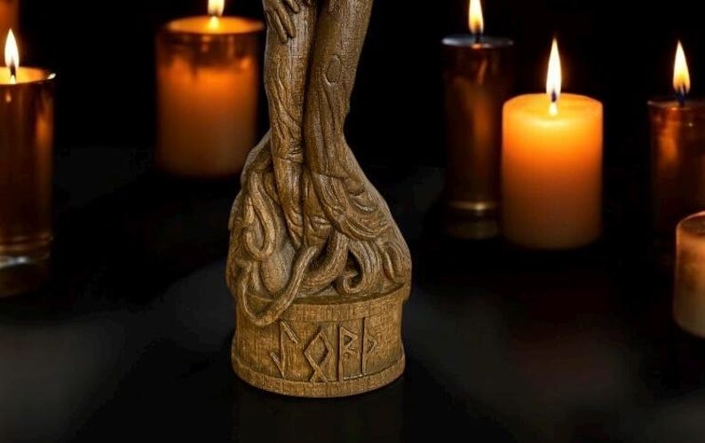Jörð Scandinavian Goddess of Earth and Fertility Wicca Altar Decor ...