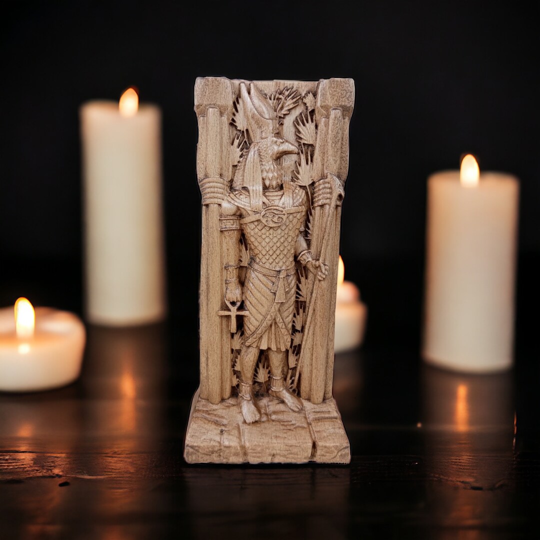 Horus Statue Ancient Egyptian Falcon God Horus Mini Altar Statue ...