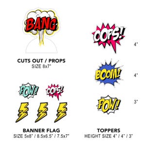 Super Heroes Birthday Boy Bundle Party. DIY Printable Party Set ...