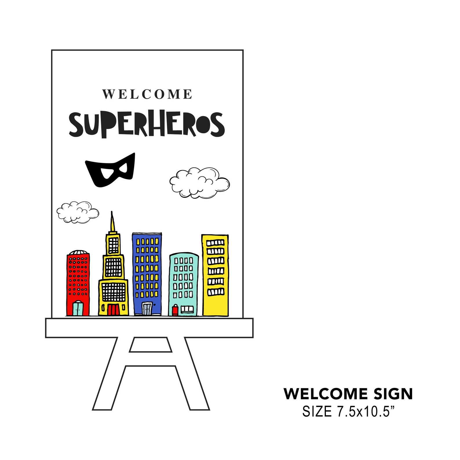 Super Heroes Birthday Boy Bundle Party. DIY Printable Party Set ...