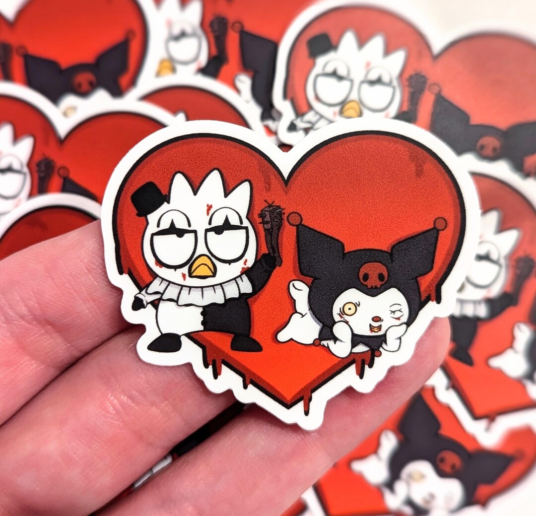 Terrifier Sanrio Sticker (art the Clown and Vicky) - Etsy