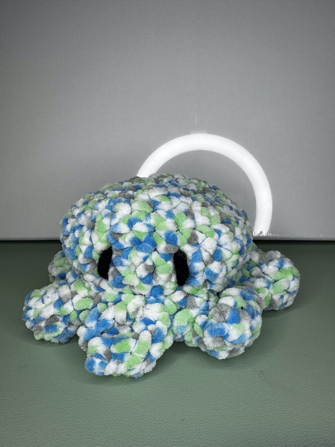 Small Blue and Green Octopus Stuffie Plushy - Etsy