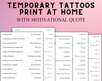 To Thine Own Self Be True Temporary Fake Tattoo Sticker set of 2 - Etsy