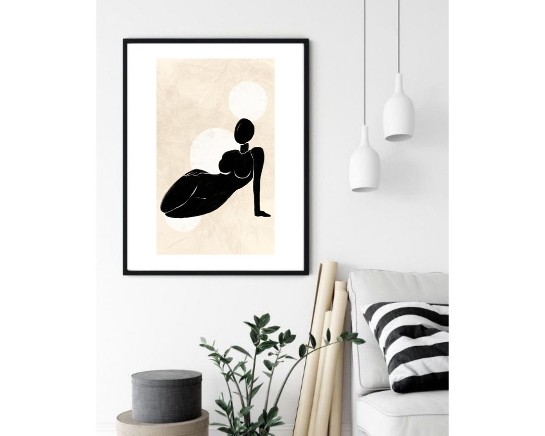 Abstract Female Body Wall Art,digital, Printed Wall Art Print Wall ...