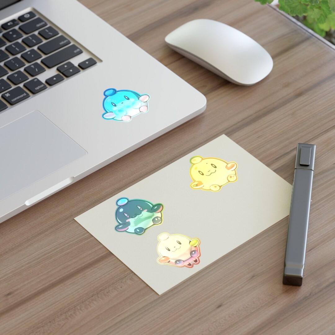 Cute Chibis Sticker Set 4 Kawaii Creature Vinyl Stickers, Available in ...