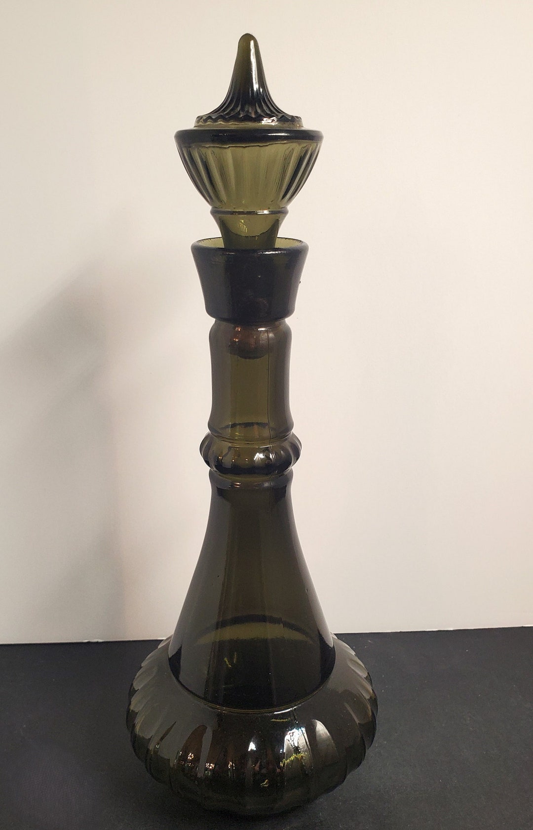 Vintage 1964 Jim Beam I Dream of Jeannie Smoke Green Glass Bottle - Etsy