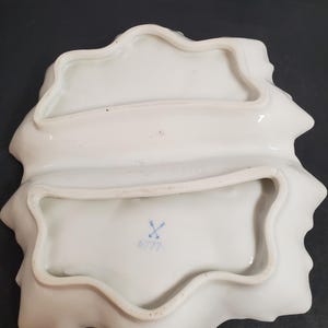 Vintage Kalk Porcelain Divided Dish With Cloisonne Style Painted ...
