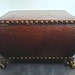 Leather Finish Tea Storage /box /chest/trunk With Nail Head Trim - Etsy