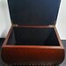 Leather Finish Tea Storage /box /chest/trunk With Nail Head Trim - Etsy
