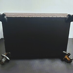 Leather Finish Tea Storage /box /chest/trunk With Nail Head Trim - Etsy