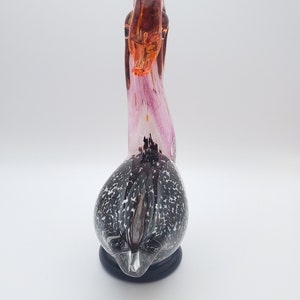 Hand Blown Murano Art Glass Pelican With Blue Base - Etsy