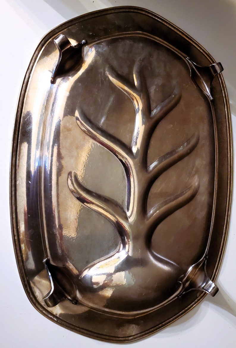 Mulholland Brothers Hammered Tree of Life Meat Platter Silverplate - Etsy
