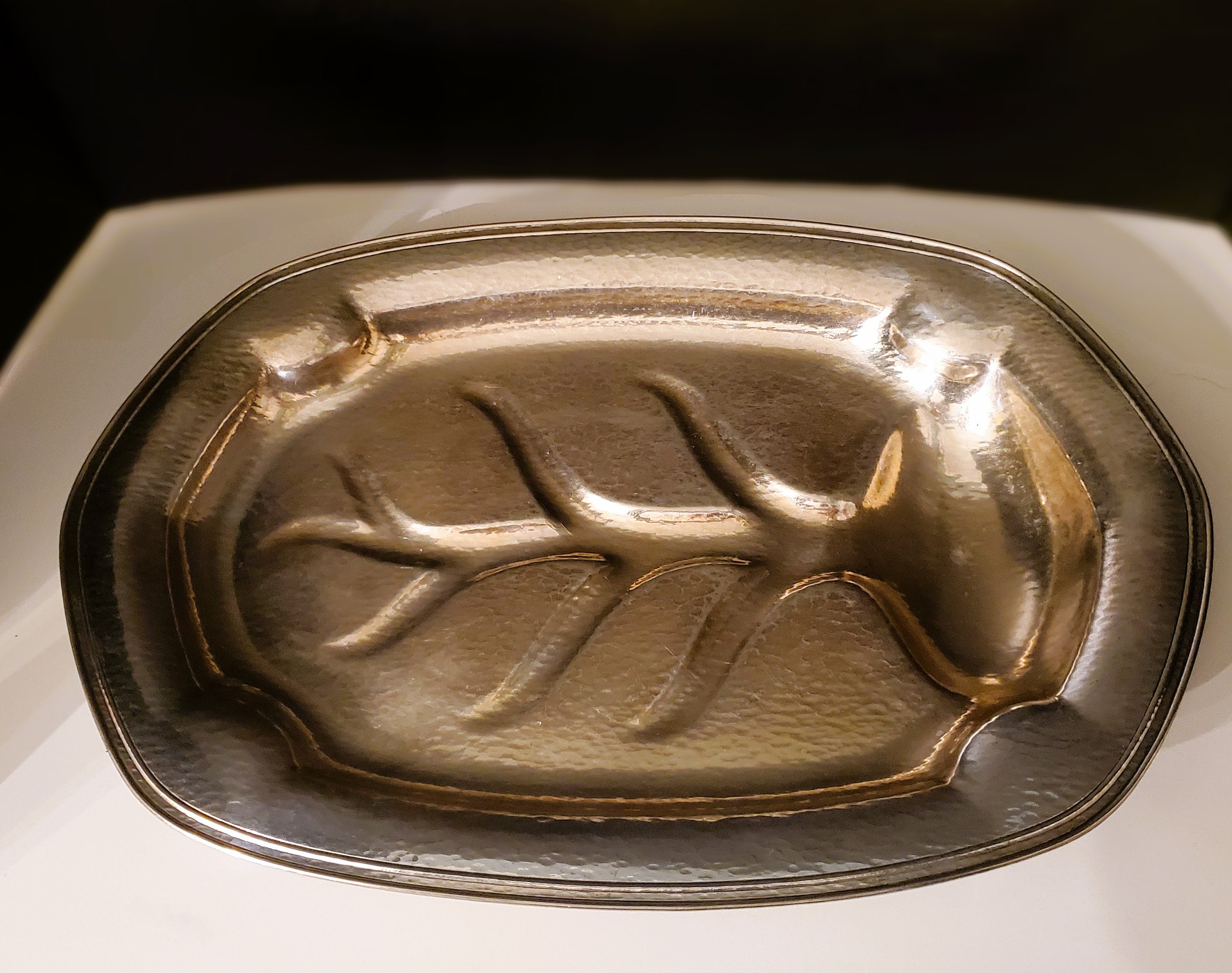 Mulholland Brothers Hammered Tree of Life Meat Platter Silverplate - Etsy