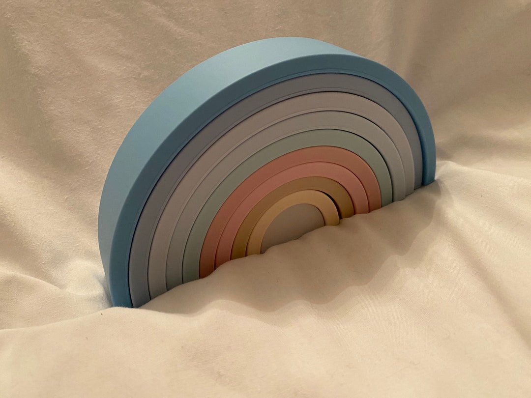 Rubber Rainbow Stacker - Etsy