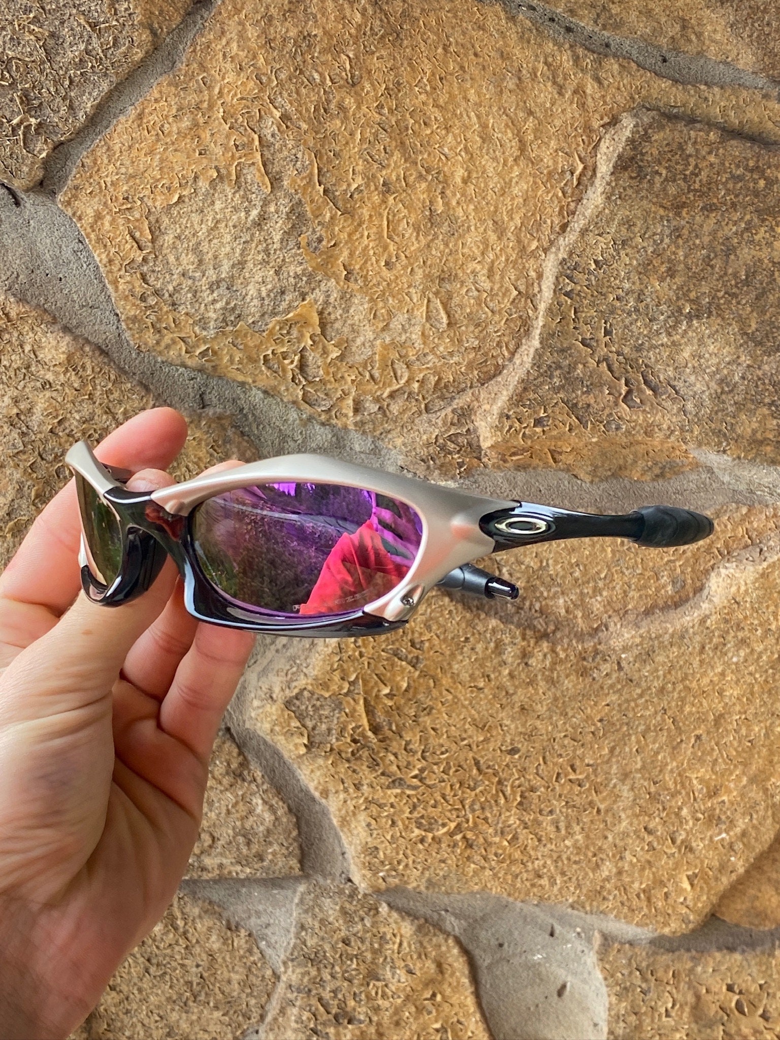 Sunglasses Oakley Splice Purple Etsy
