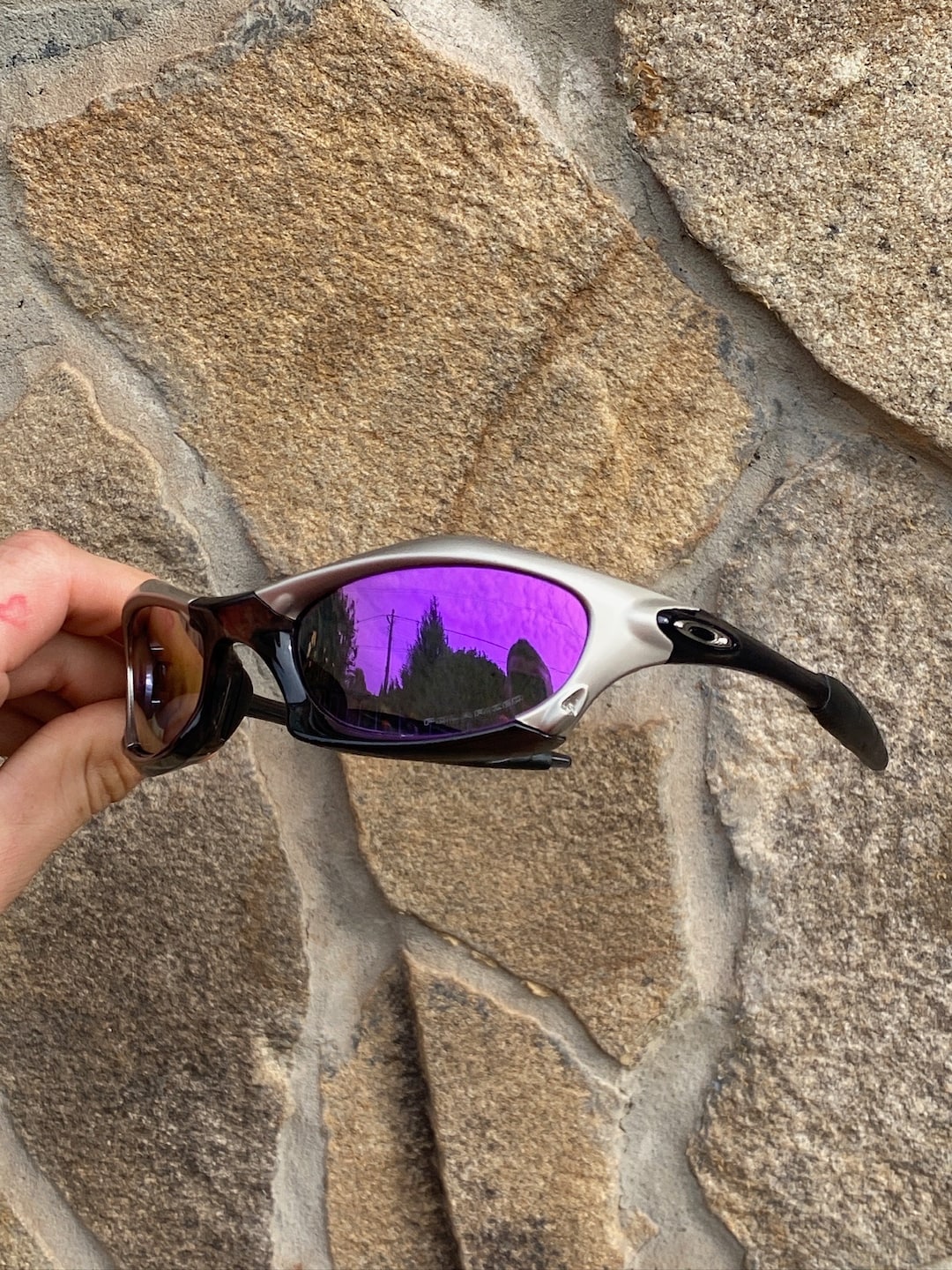 Sunglasses Oakley Splice Purple - Etsy