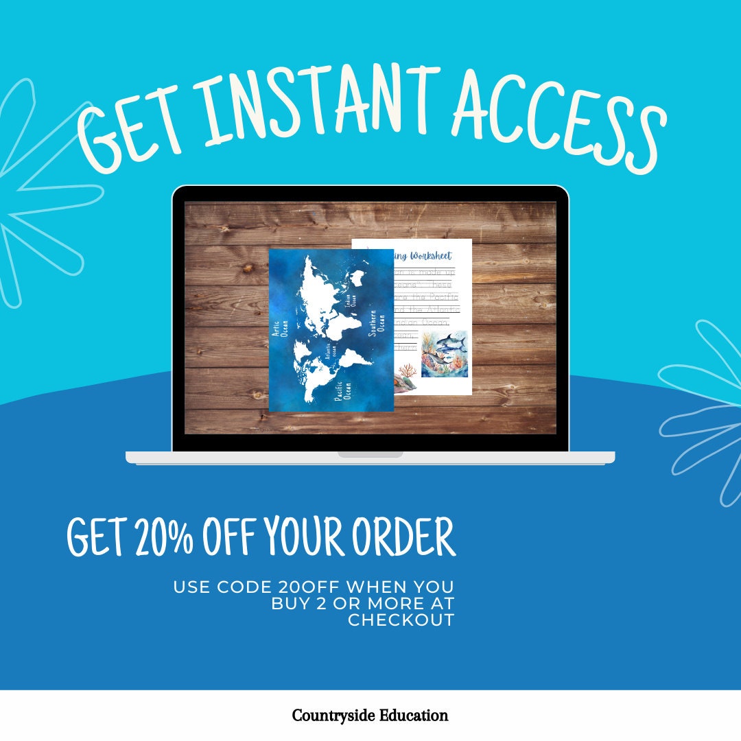 Ocean Unit Study | Nature School | Educational Printable | Homeschool ...