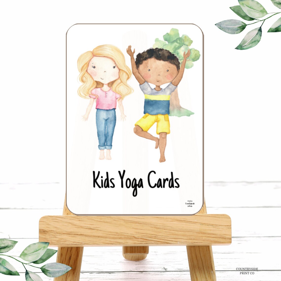 Kids Yoga Flashcards | Flashcards | Digital Download | DIY Flashcards ...