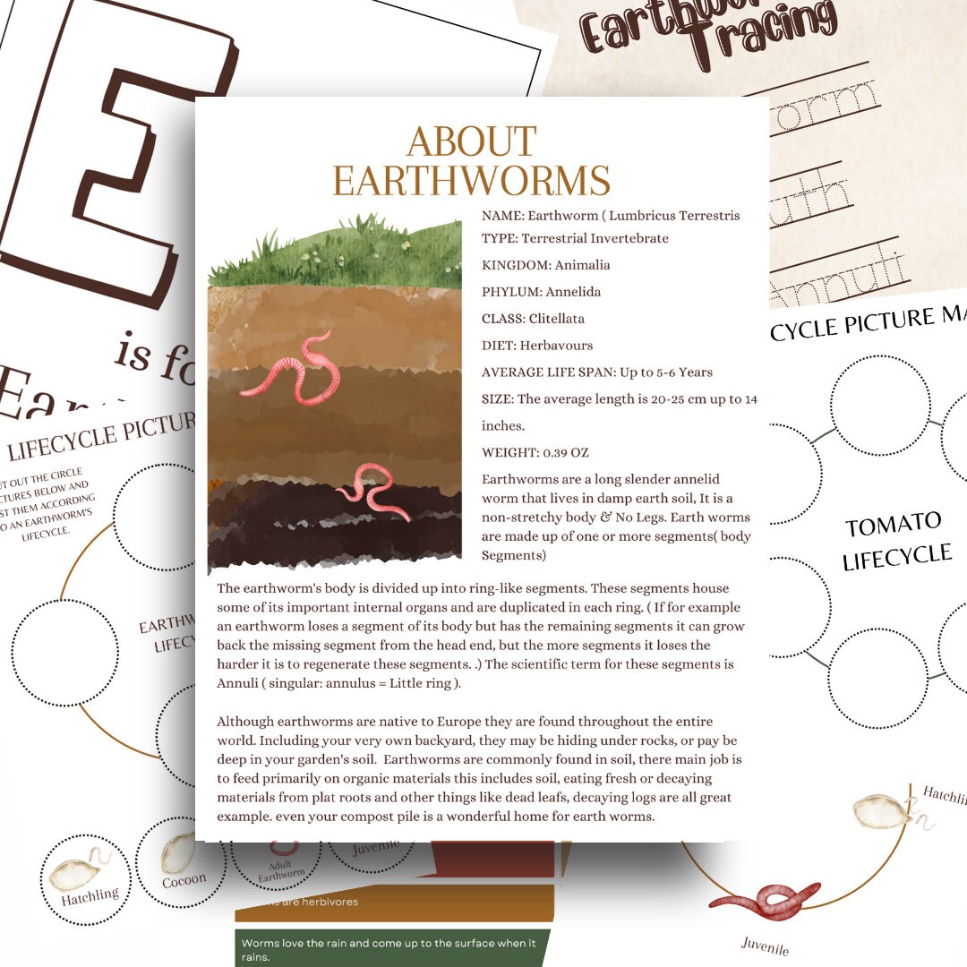 Earthworm Unit Study | Nature Study | Homeschool | Education ...