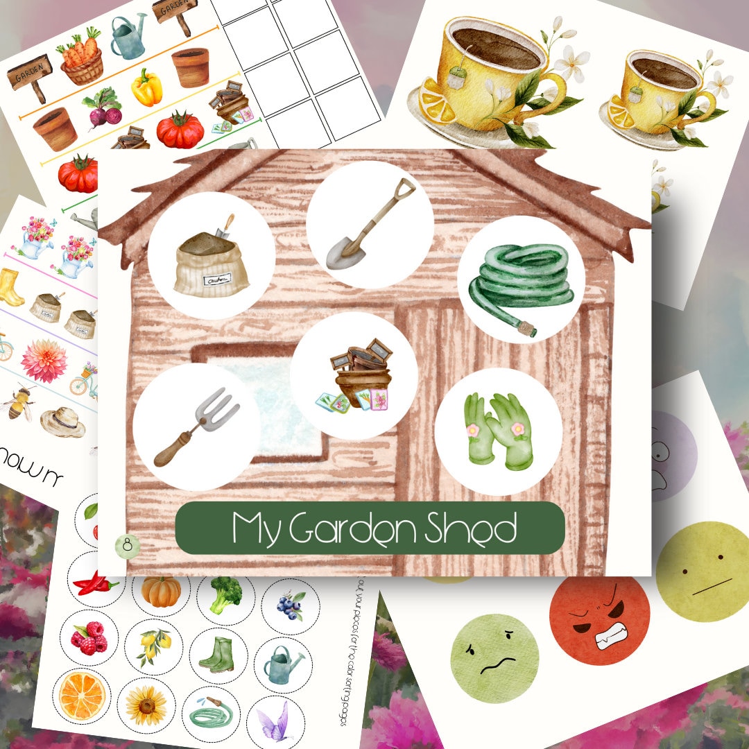 My Garden Busy Book Busy Book Homeschooling Spring Busy Book Toddler ...