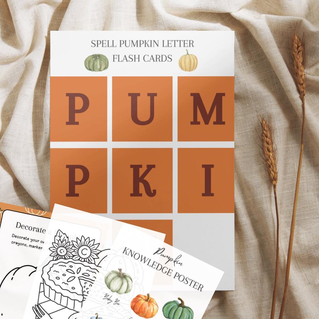 Pumpkin Unit Study | Fall Themed Printable Activities for Grades Pre-k ...