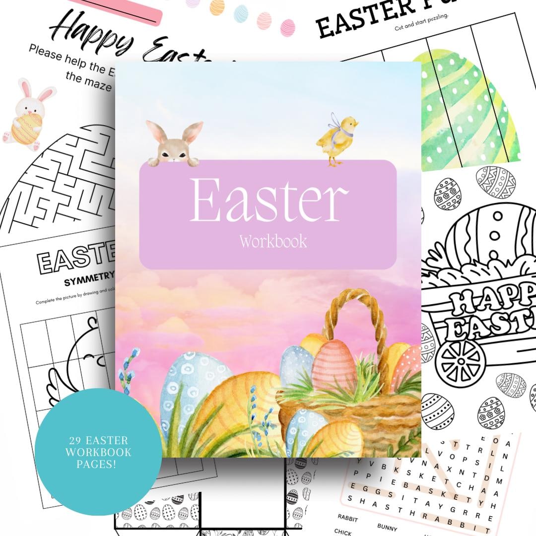 Easter Activity Workbook | Educational Fun Workbook | Homeschool ...