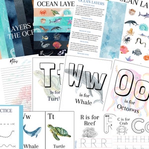 Ocean Unit Study | Nature School | Educational Printable | Homeschool ...