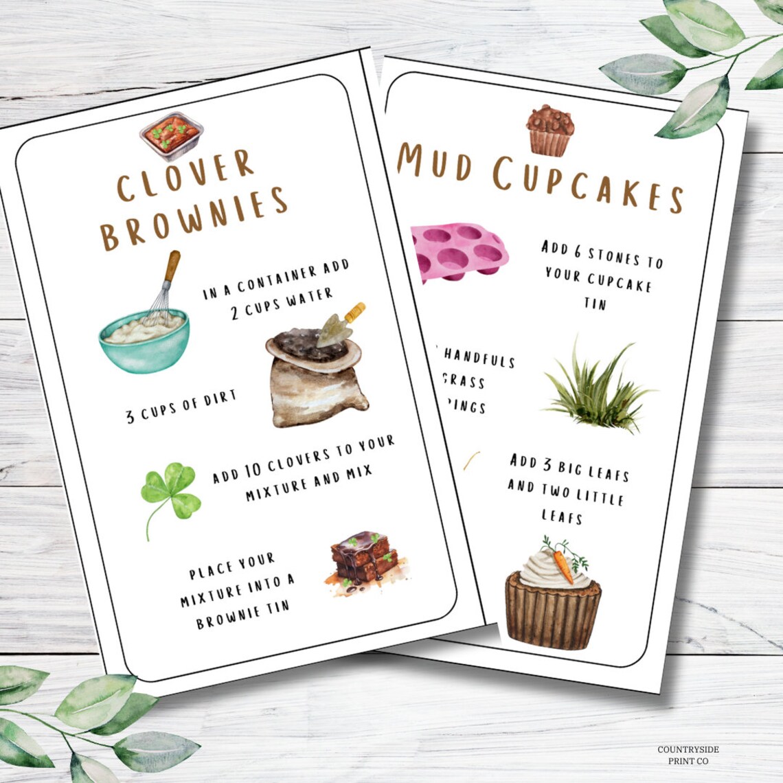 Printable Mud Kitchen Recipe Cards | Educational Learning Resources ...