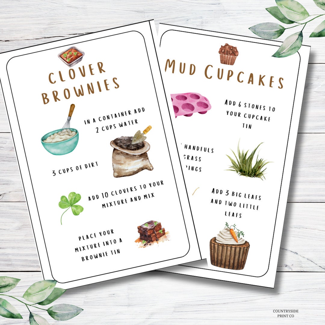 Printable Mud Kitchen Recipe Cards | Educational Learning Resources ...