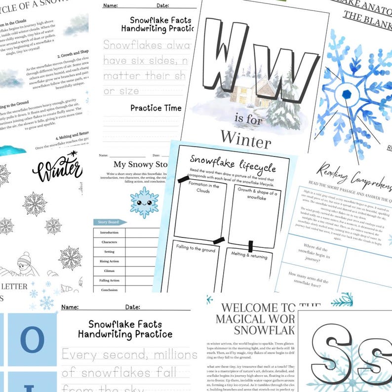 Learning About Snowflakes | A Homeschool Unit Study Exploring the ...