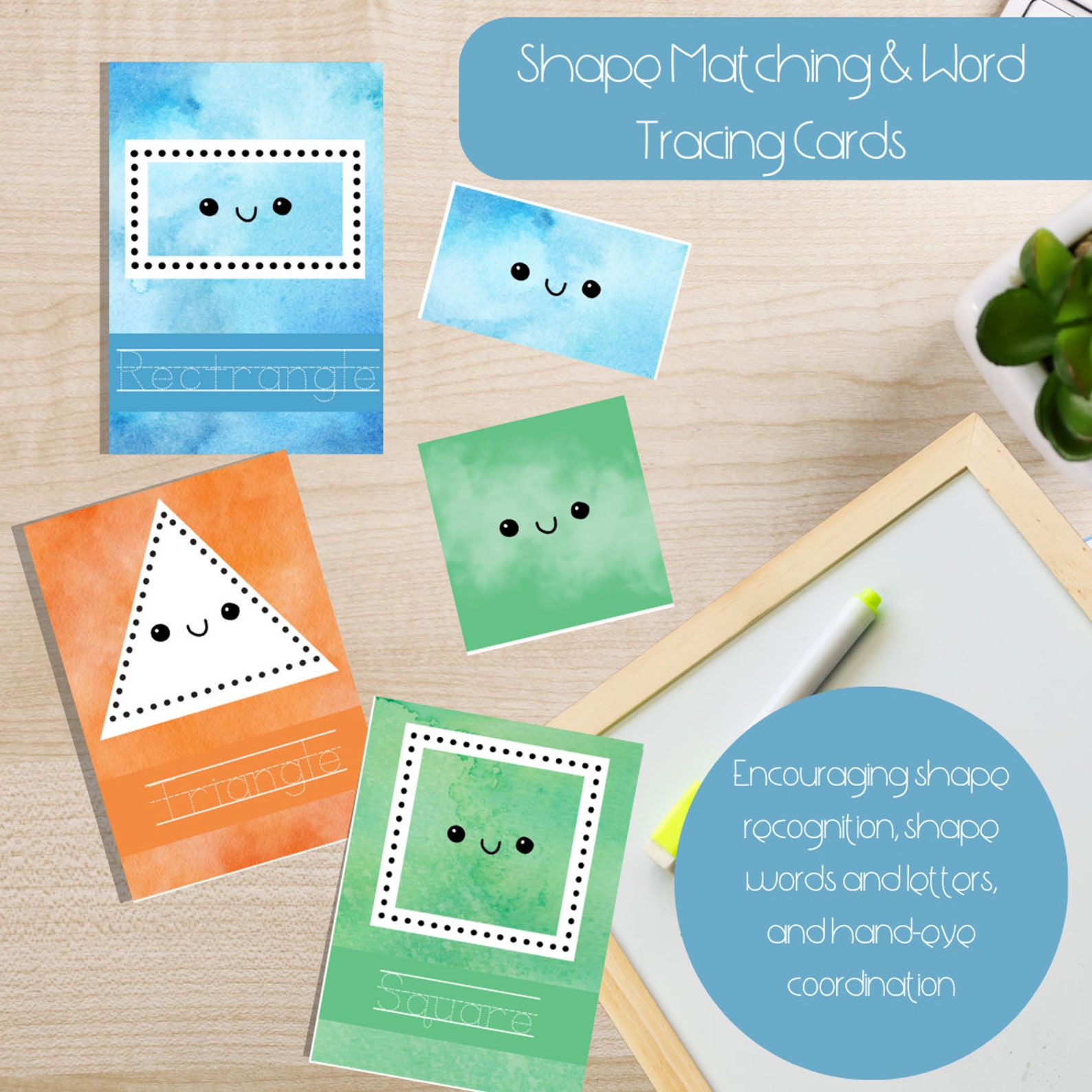 Cute Shape and Color Matching Activity, Shapes Printable Flashcards ...