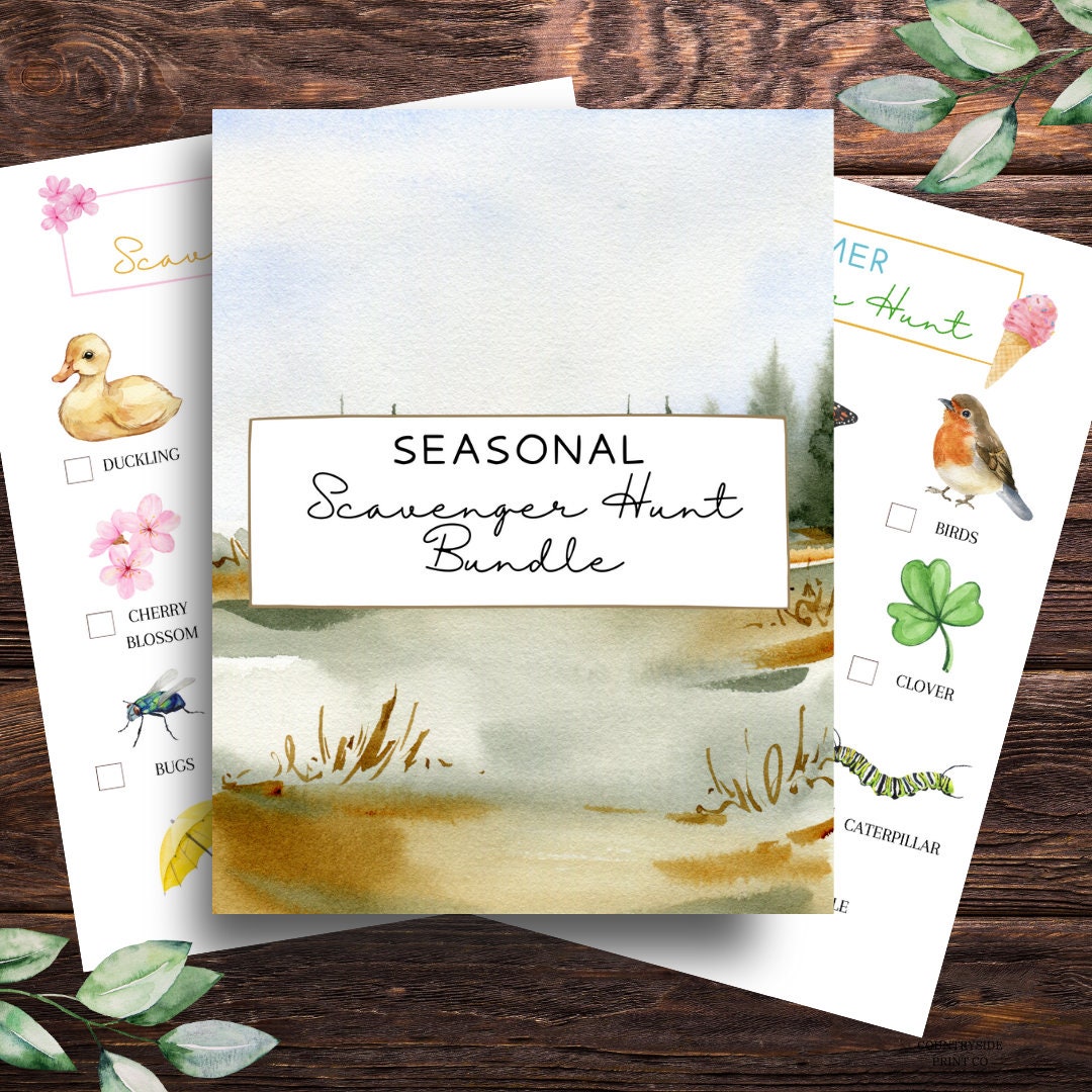 Seasonal Scavenger Hunt | Outdoor Education | See and Find | Treasure ...