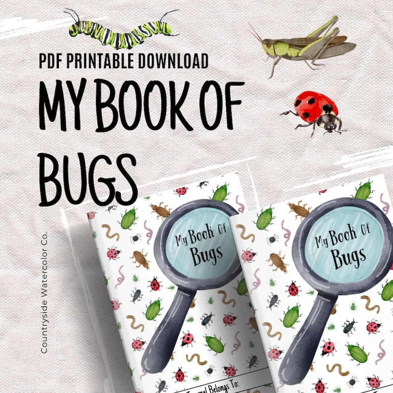 My Book of Bugs | Printable PDF | Education & Exploring | Homeschooling ...