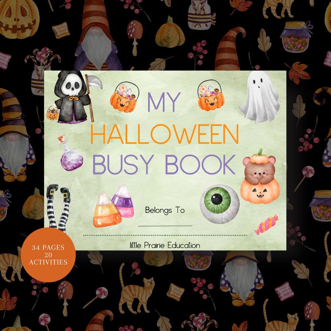 Halloween Busy Book | Printable Halloween Activity Book | Halloween ...