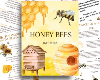 BEE Unit Study, Life Cycle, Anatomy, Nature Study, Science, Homeschool ...