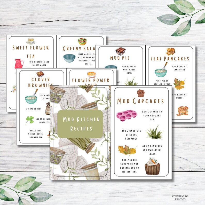 Printable Mud Kitchen Recipe Cards | Educational Learning Resources ...
