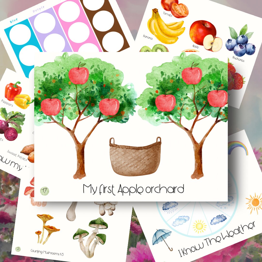 My Garden Busy Book Busy Book Homeschooling Spring Busy Book Toddler ...