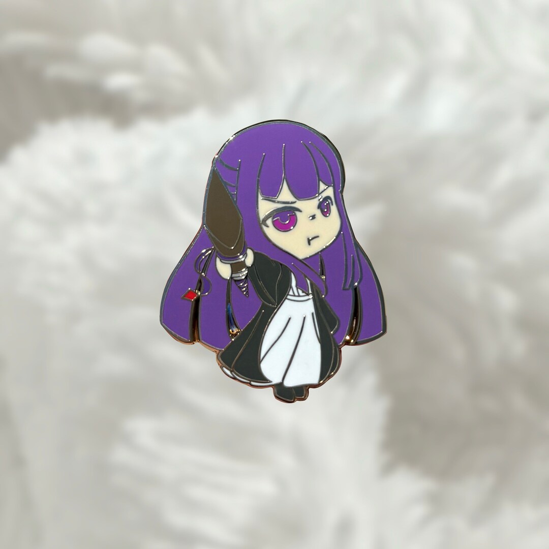 Angry Fern From Frieren Hard Enamel Pin | Cute Pin | Anime Pin - 2 In ...