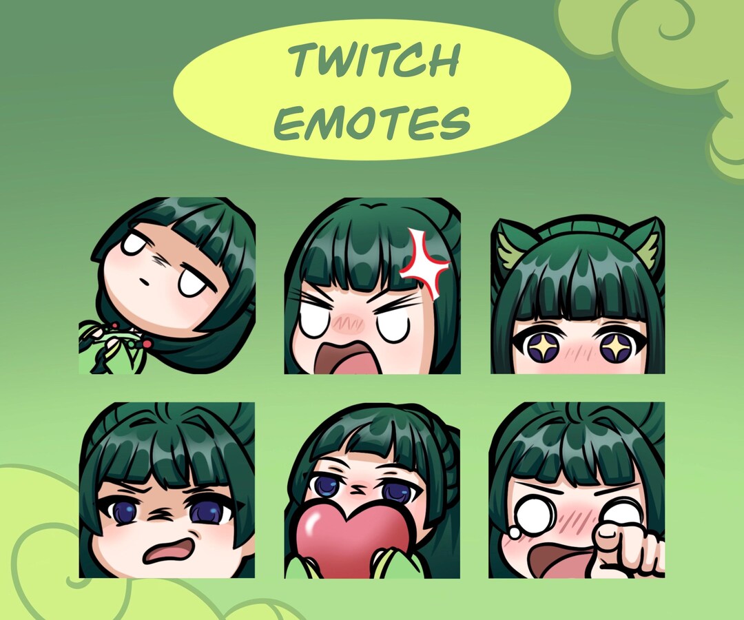 Fan-made Apothecary Diaries Twitch & Discord Emotes Set of 6 - Etsy