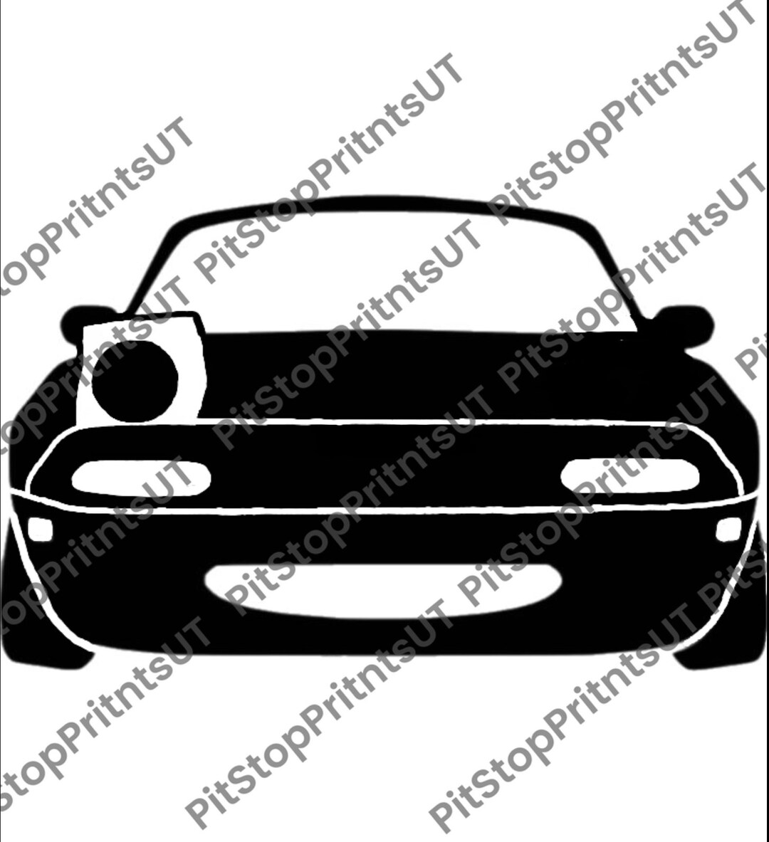 Miata Smile Sticker Winking and Regular Automotive Decal - Etsy