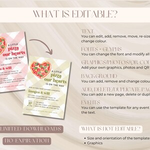 Pizza Our Hearts Baby Shower Favor Tag, Printable Special Delivery Baby ...