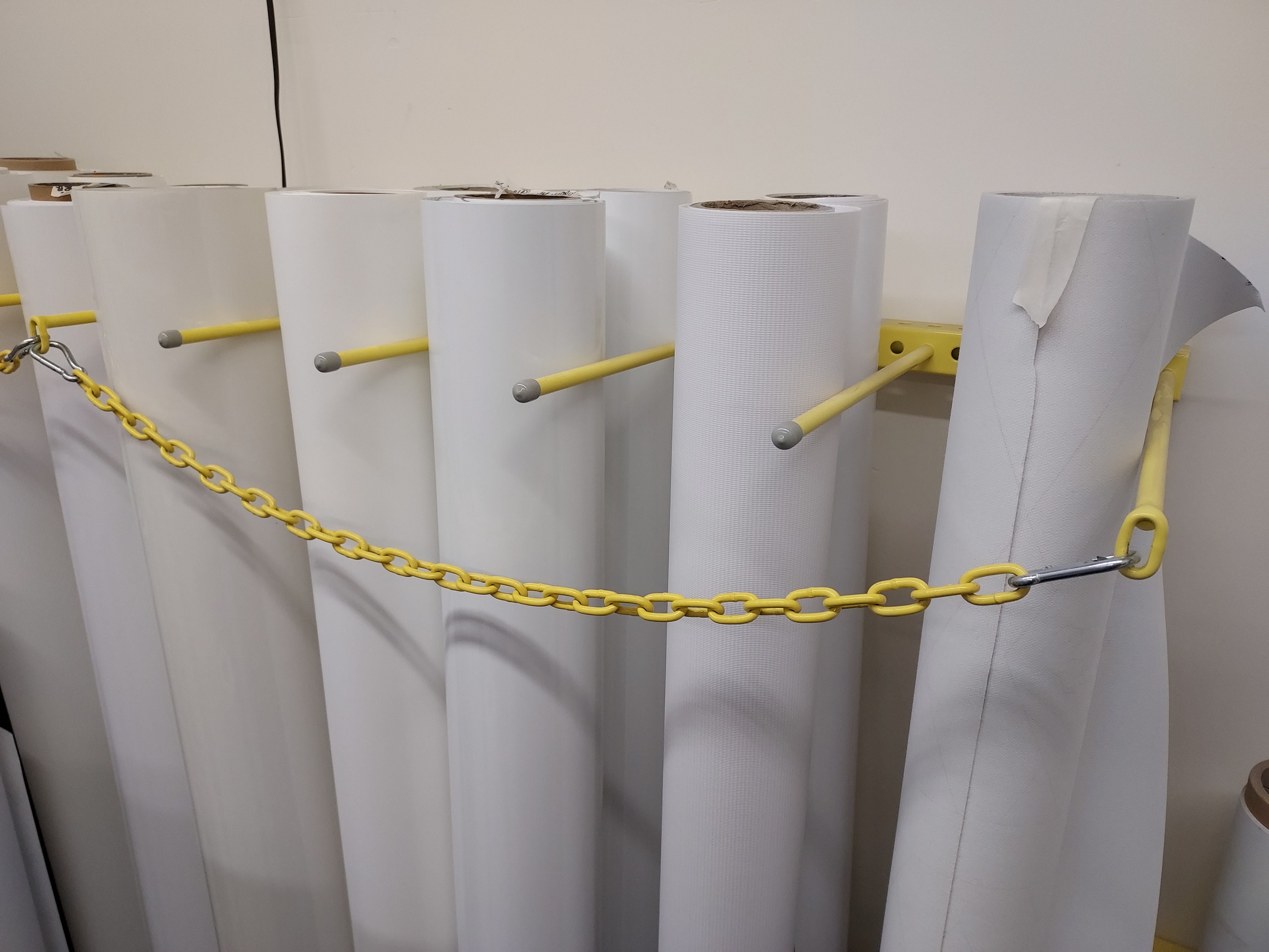 Vinyl Roll Rack | Media Rack | Material Roll Rack | Wall Rack | Wall ...