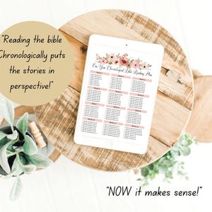 Chronological Bible Reading Plan Printable Bible Tracker One Year Bible ...