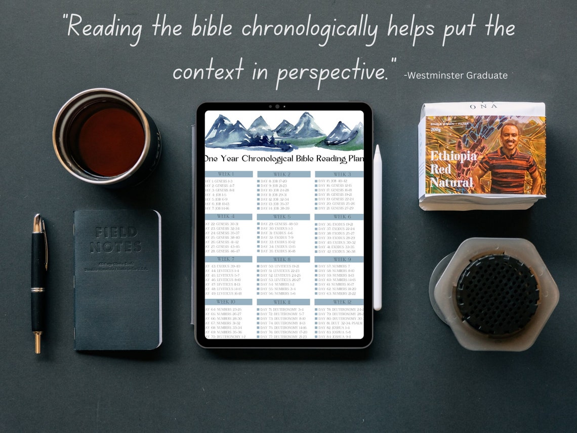 Bible Reading Plan One Year Bible Tracker for Men Bible Study ...