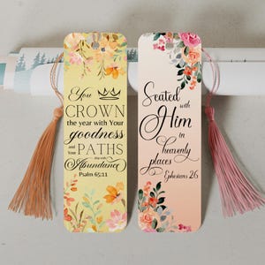 Printable Bible Verse Bookmarks Scripture Watercolor Bookmark Download ...