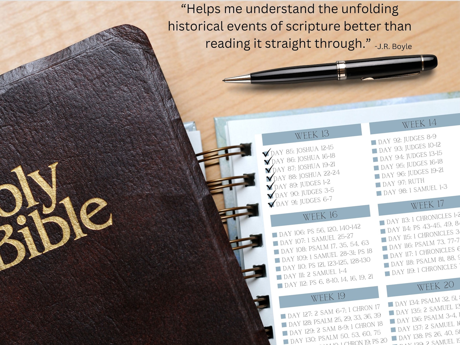 Bible Reading Plan One Year Bible Tracker for Men Bible Study ...