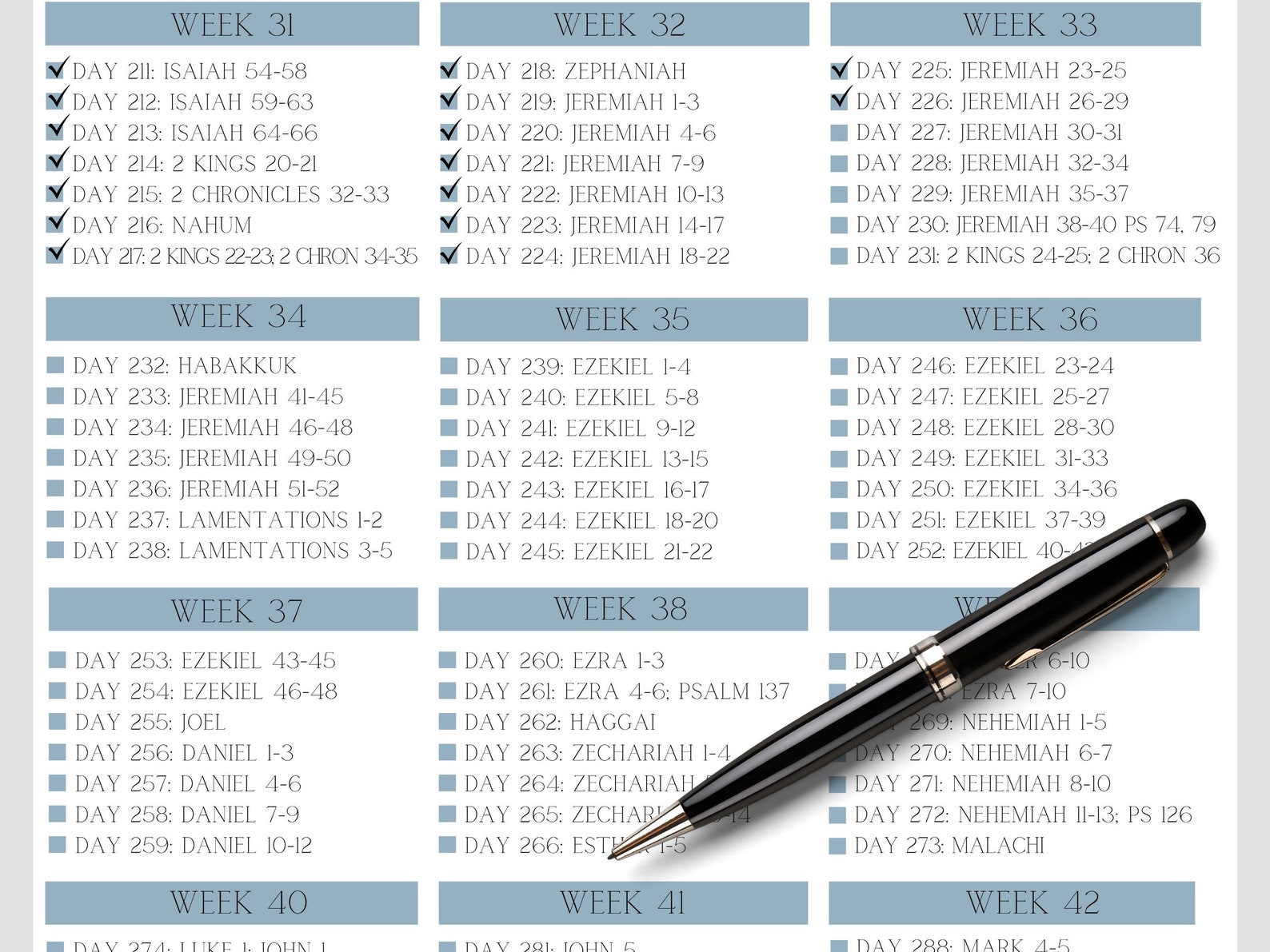 Bible Reading Plan One Year Bible Tracker for Men Bible Study ...